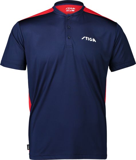 Stiga Shirt Club Navy/Red | Dandoy Sports